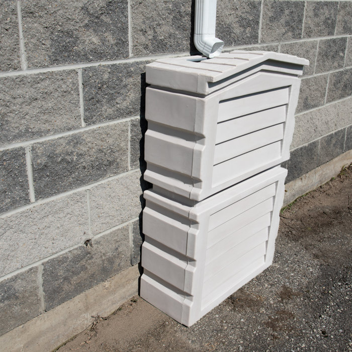 RTS Companies 25 Gallons Weather Resistant Plastic Drainable Dual ...