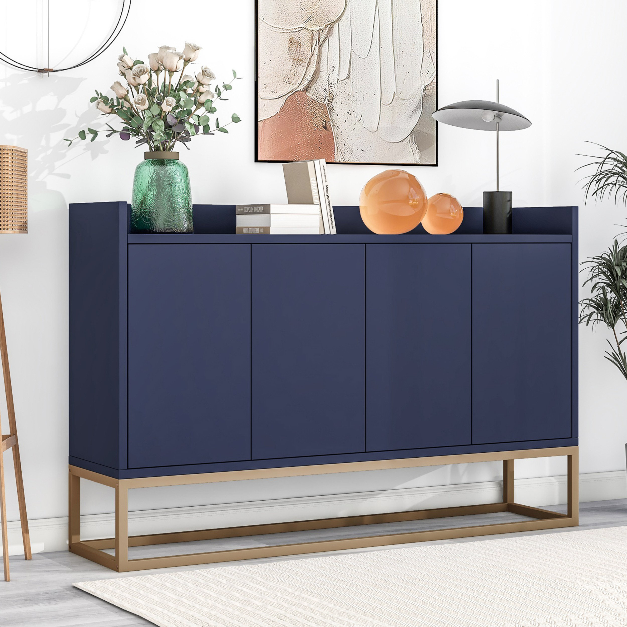 Ebern Designs Modern Dining Room Buffet with Large Storage Space ...