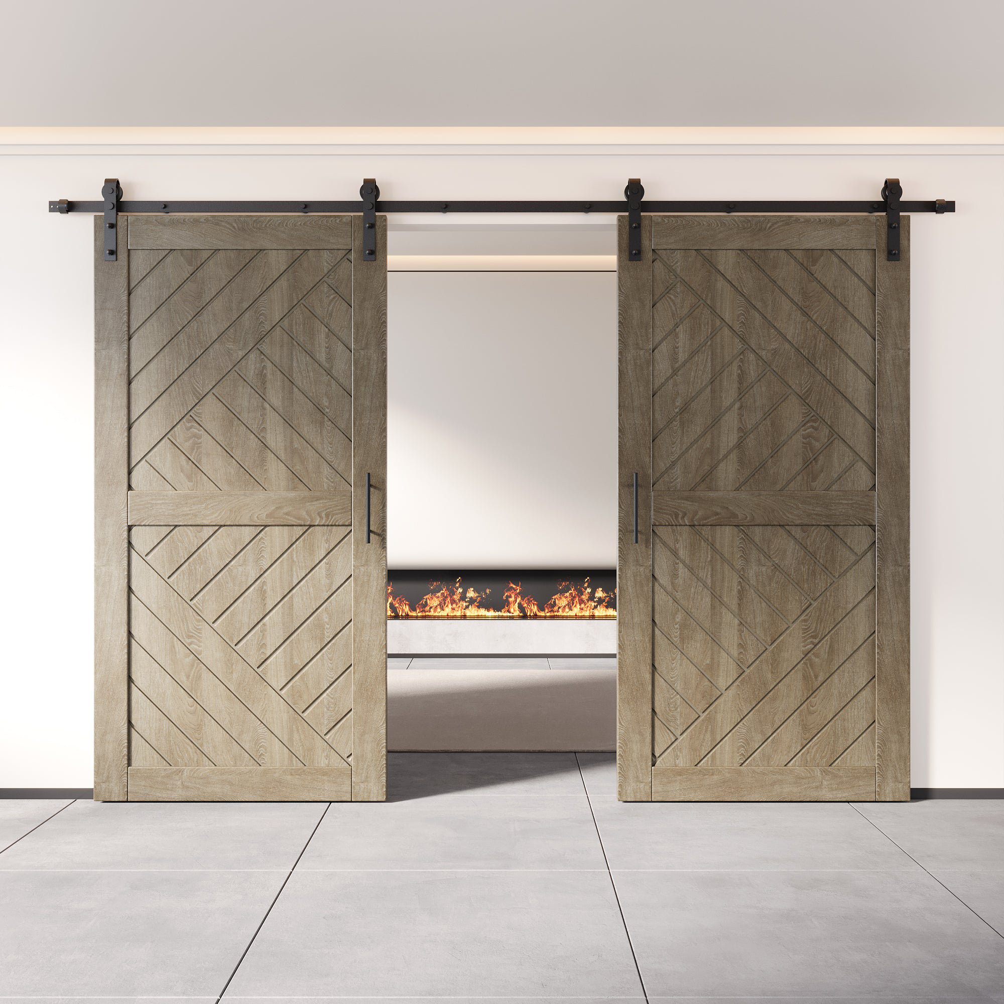Homacer Classic Gray Double 32in x 80in Unassembled & Finished ...