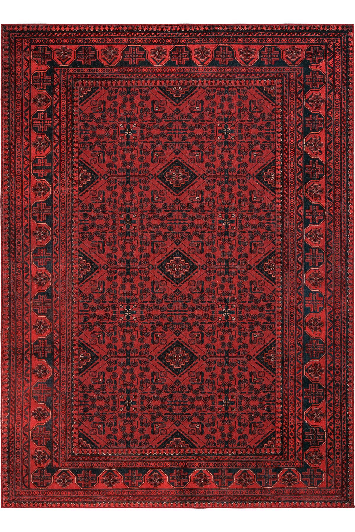 Bungalow Rose Private Red Vintage Rug | Wayfair