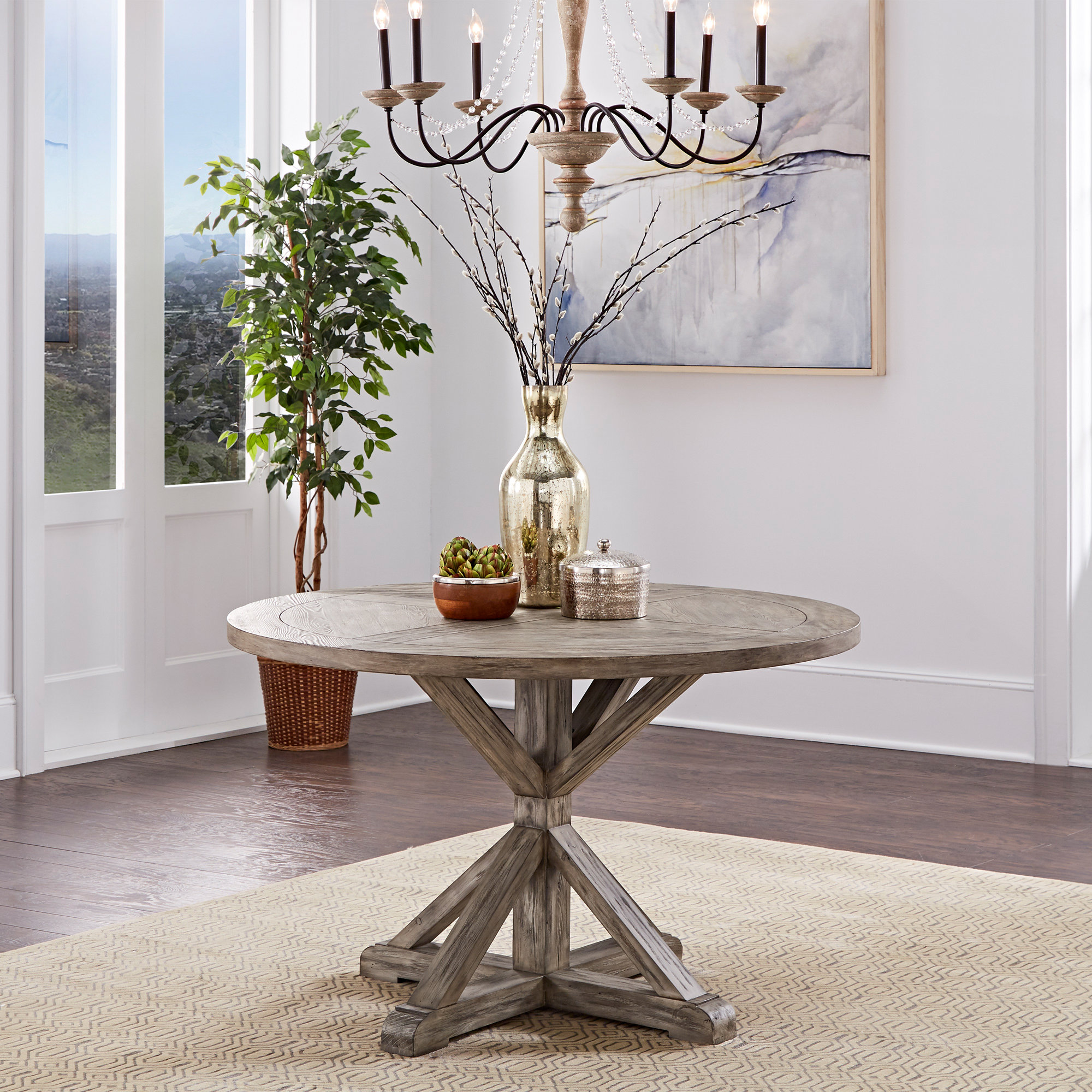 Greyleigh™ Ashbaugh Pedestal Dining Table & Reviews | Wayfair