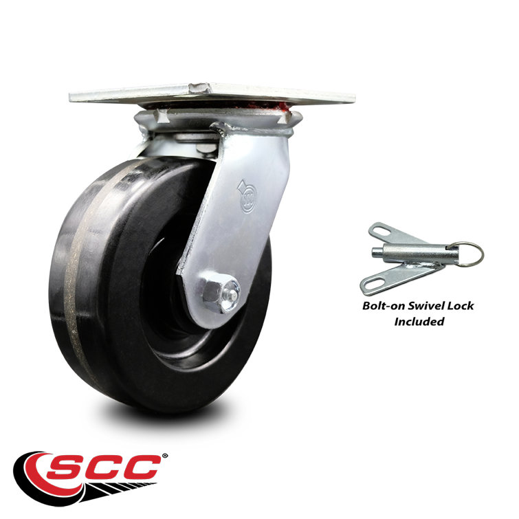 Service Caster 6 Inch Heavy Duty Phenolic Caster with Ball Bearing and ...