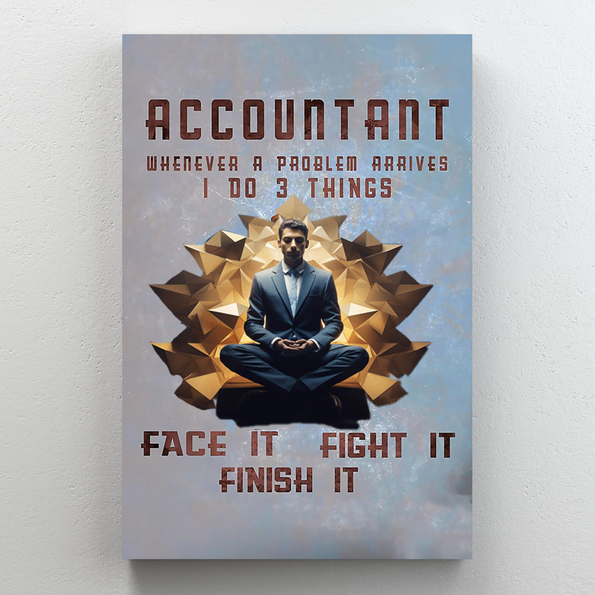 Trinx Man Accountant - 1 Piece Rectangle Graphic Art Print On Wrapped ...