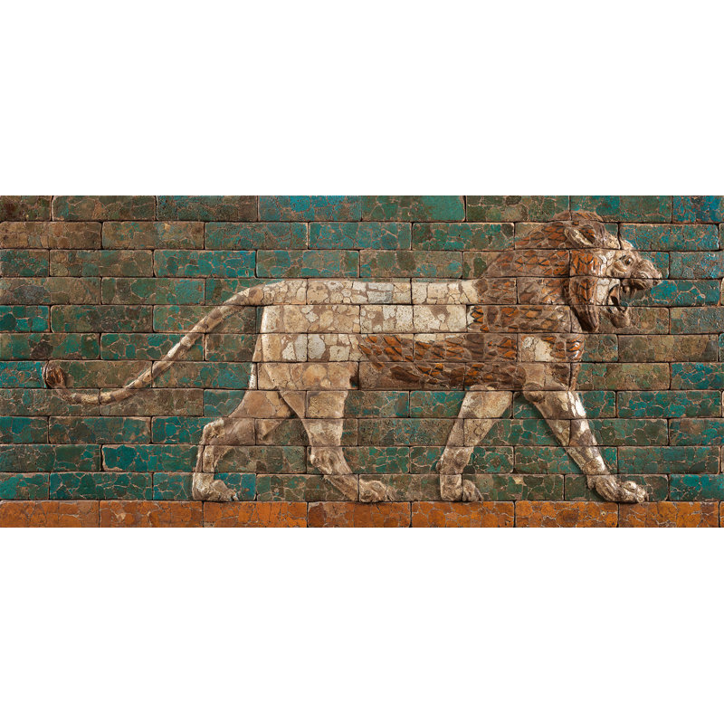 Wendover Art Group Striding Lion 1 by The Met - Unframed Painting on ...