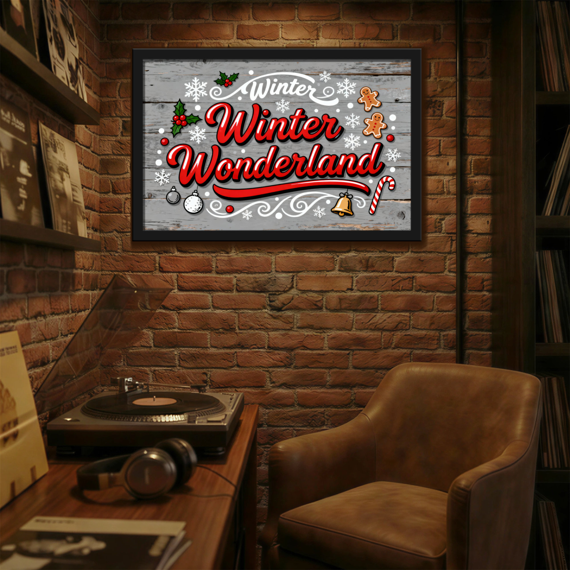 Winston Porter Christmas Winter Wonderland Holiday Decor Pattern | Wayfair
