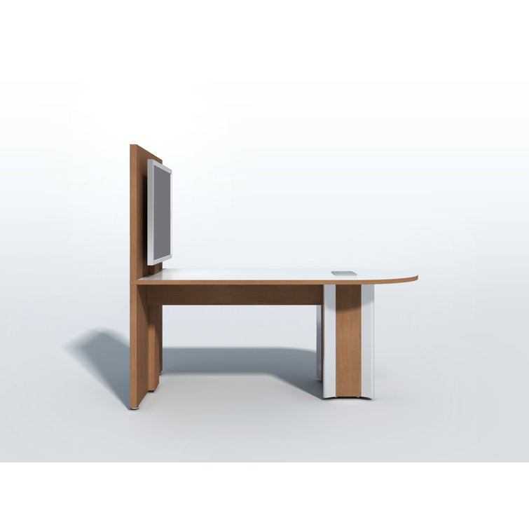 In2 Design 78'' Curved Conference Table and Power Modules | Wayfair