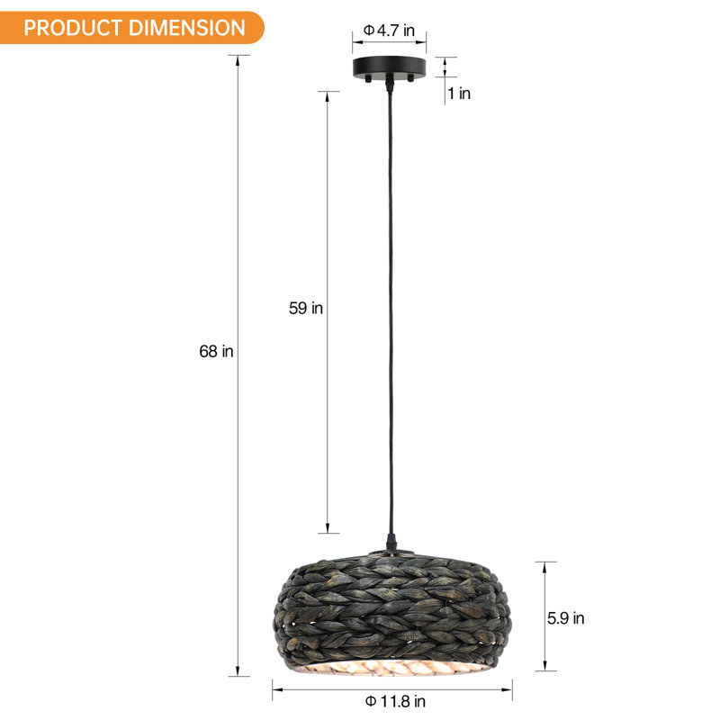 Bay Isle Home™ 11.8" Adonya Round / Oval Chandelier | Wayfair