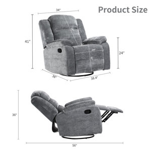 Winston Porter Upholstered Recliner & Reviews | Wayfair