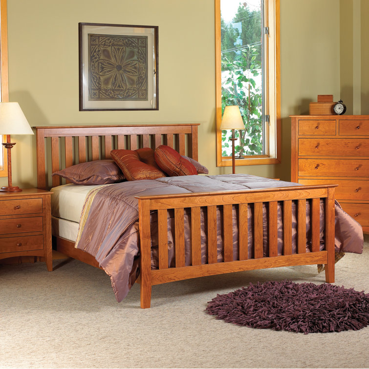 Spectrawood Newport Solid Wood Slat Bed | Wayfair