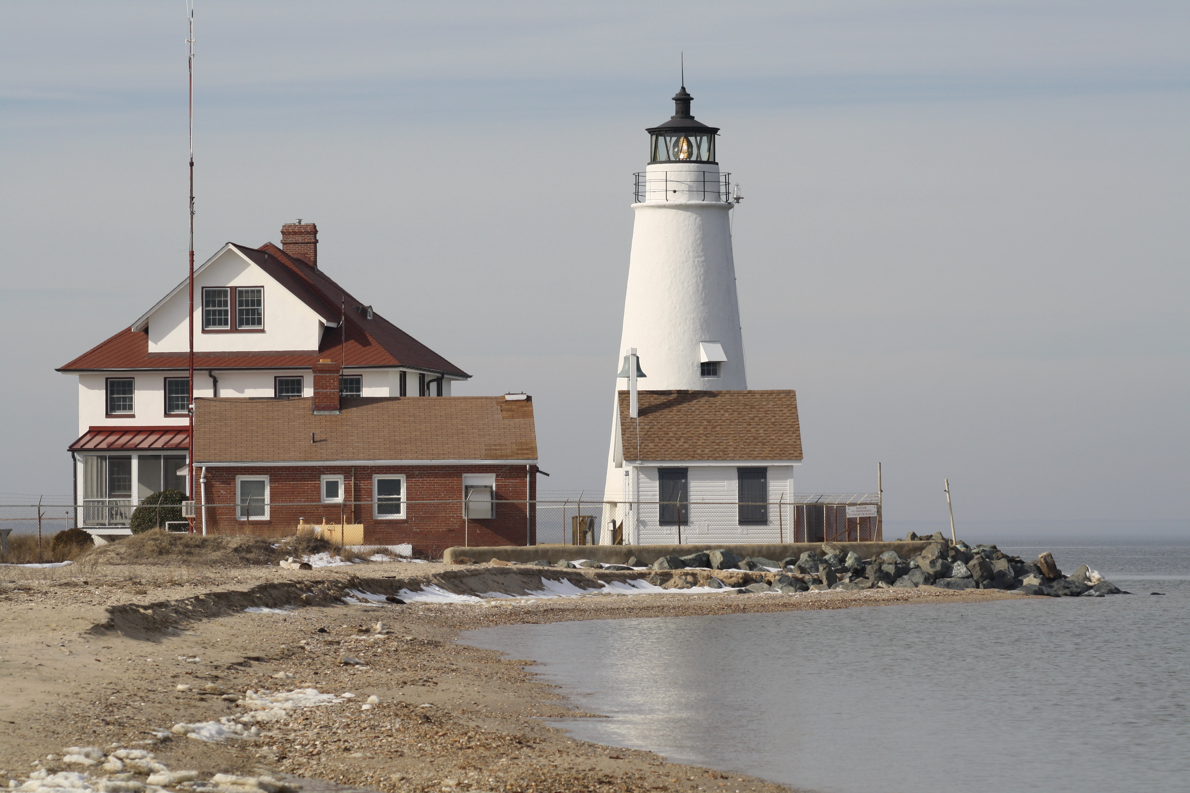 Breakwater Bay Cove Point Lighthouse by Coastalpics - Wrapped Canvas ...