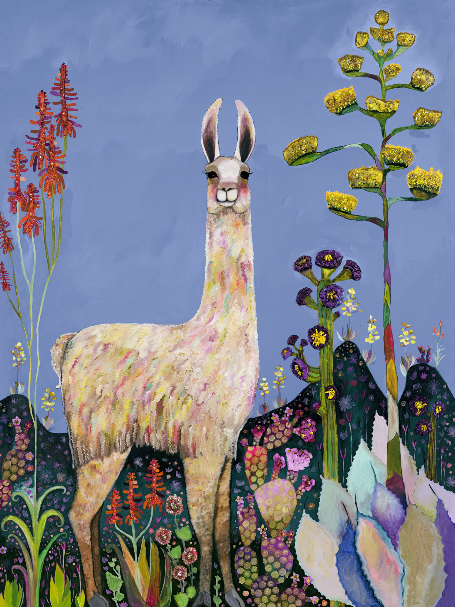 Bungalow Rose Tall Girl Denim by Eli Halpin - Wrapped Canvas Print ...