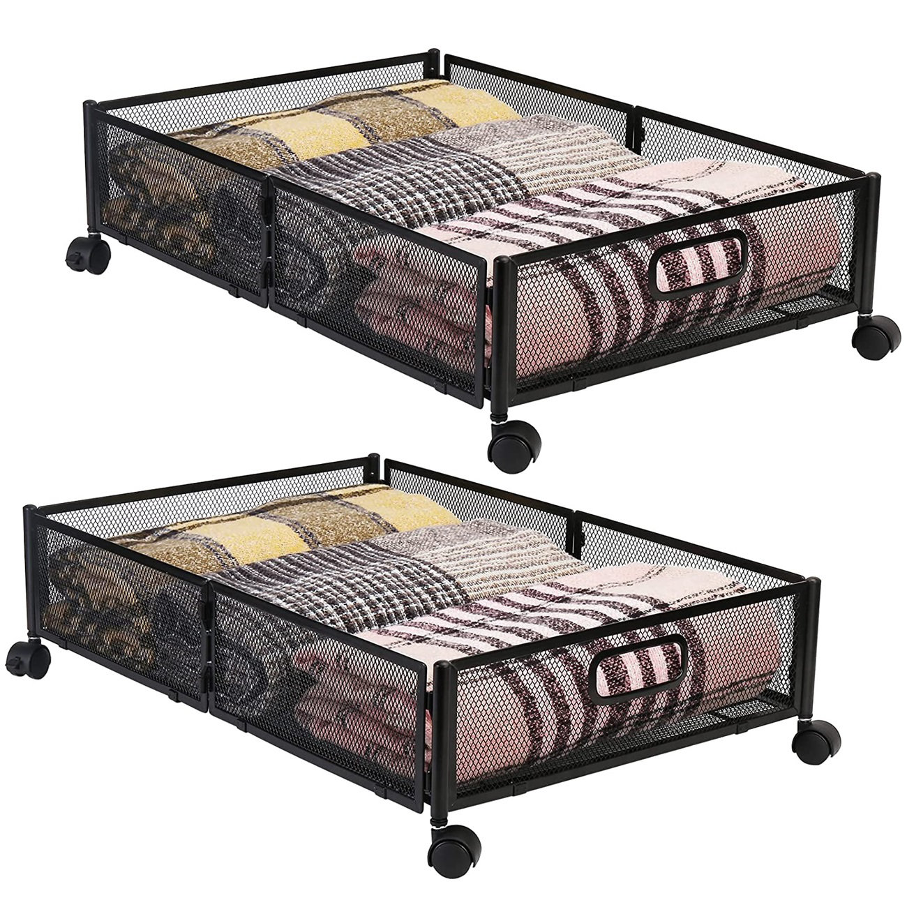 Rebrilliant Metal Underbed Storage Container with Wheels & Reviews ...