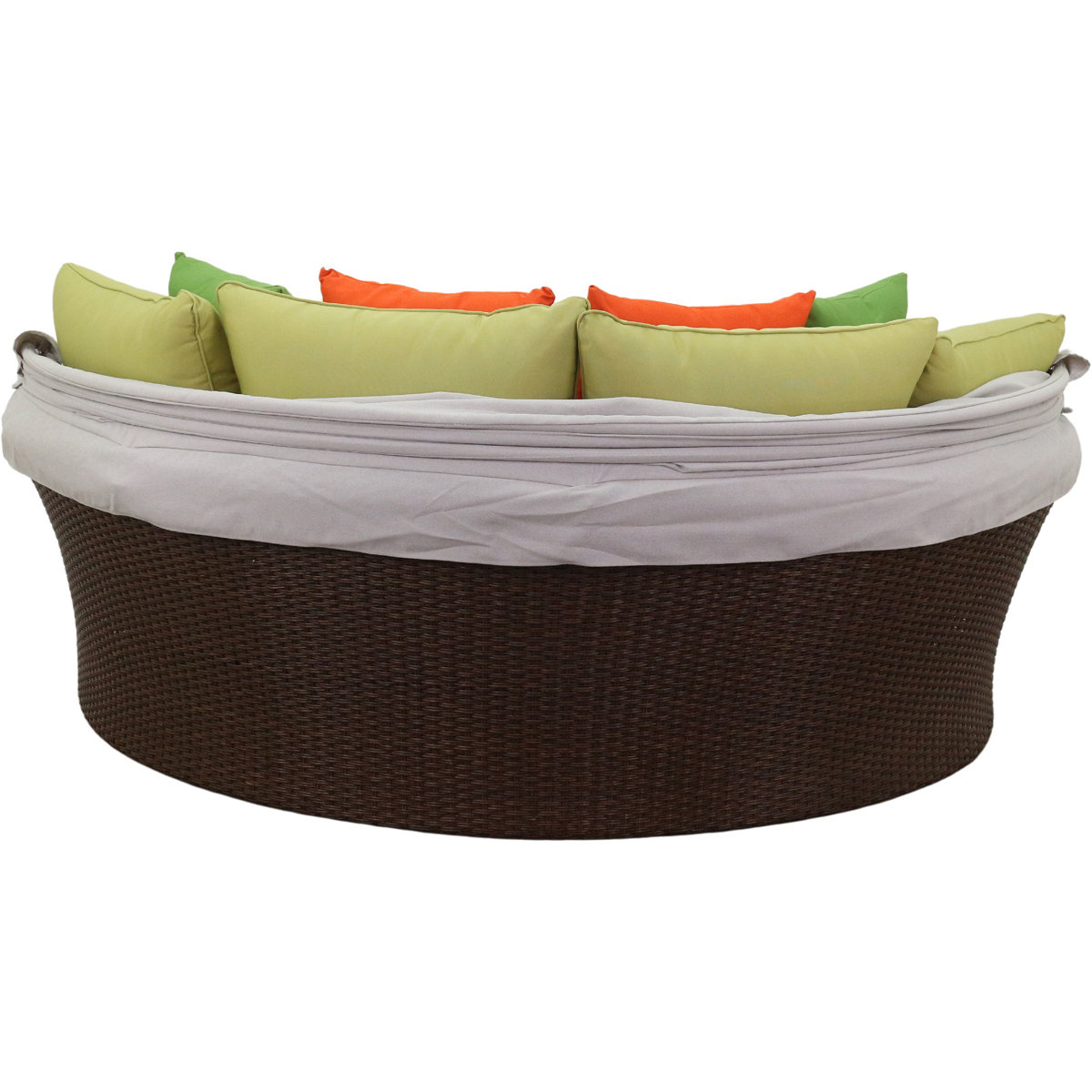 Brayden Studio® Linton Modern Outdoor Expandable Oval Daybed | Wayfair