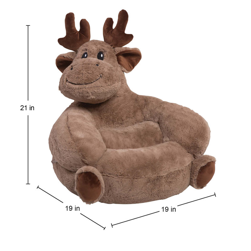 Redwood Rover Kemp Toddler Plush Moose Character Chair & Reviews | Wayfair
