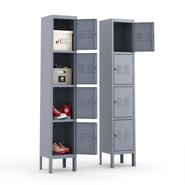 BIZOE 66"H Metal Storage Locker Cabinets for Home, Office, Gym, School ...