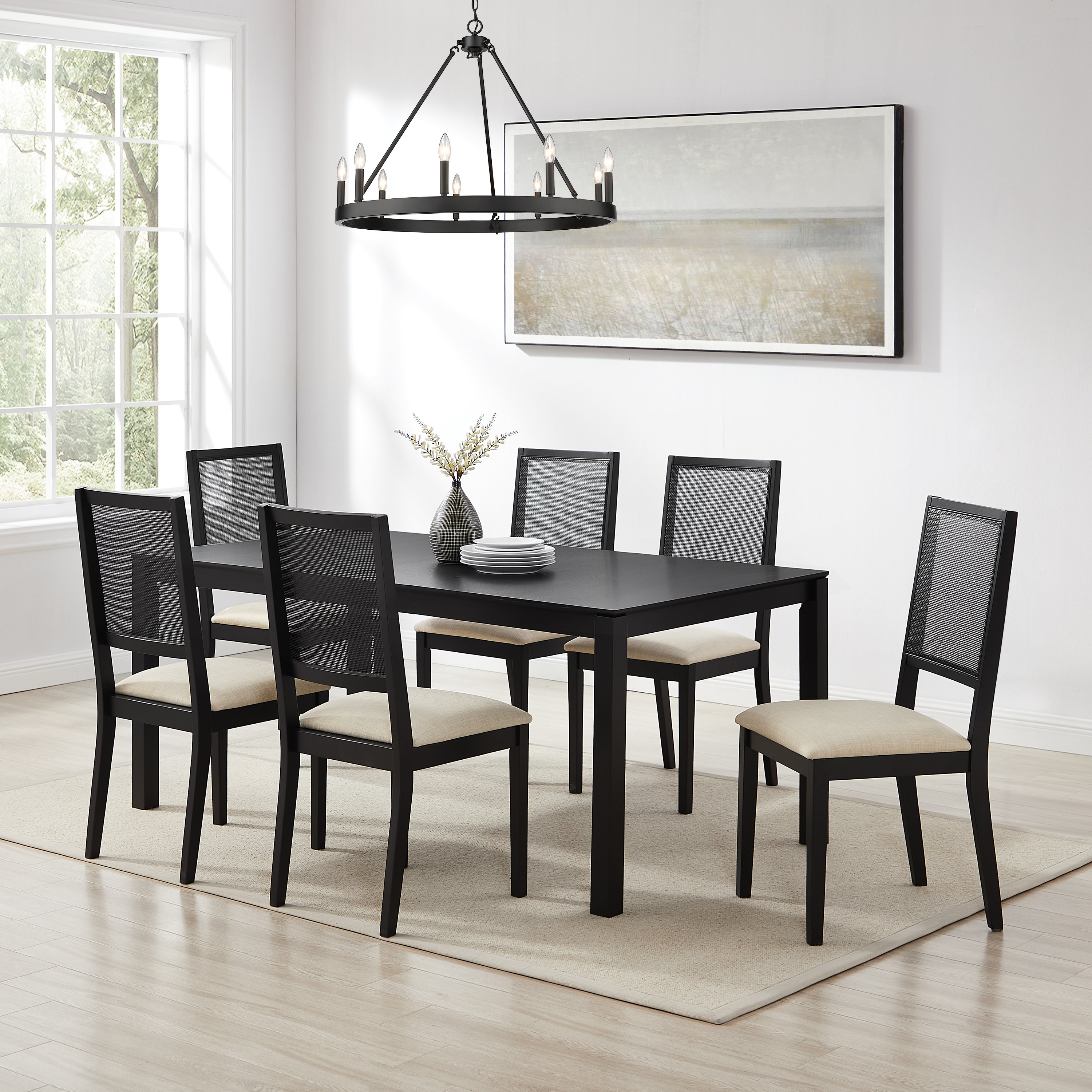 August Grove Boutault Stirling Dining Table Set & Reviews - Wayfair Canada