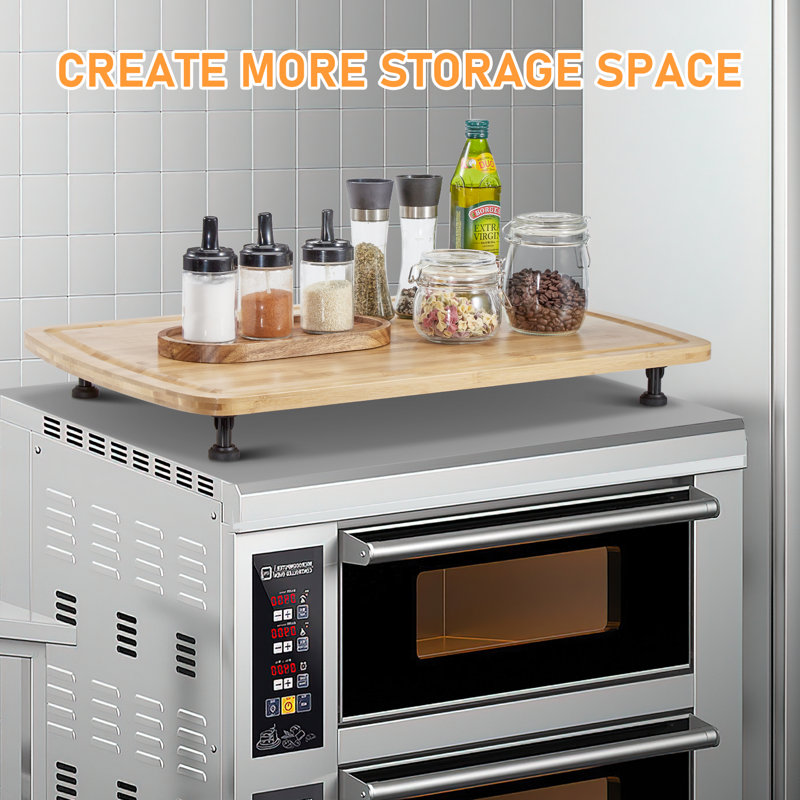 Sangdo 30" x 20" Noodle Board Stove Cover with Removable Legs ...