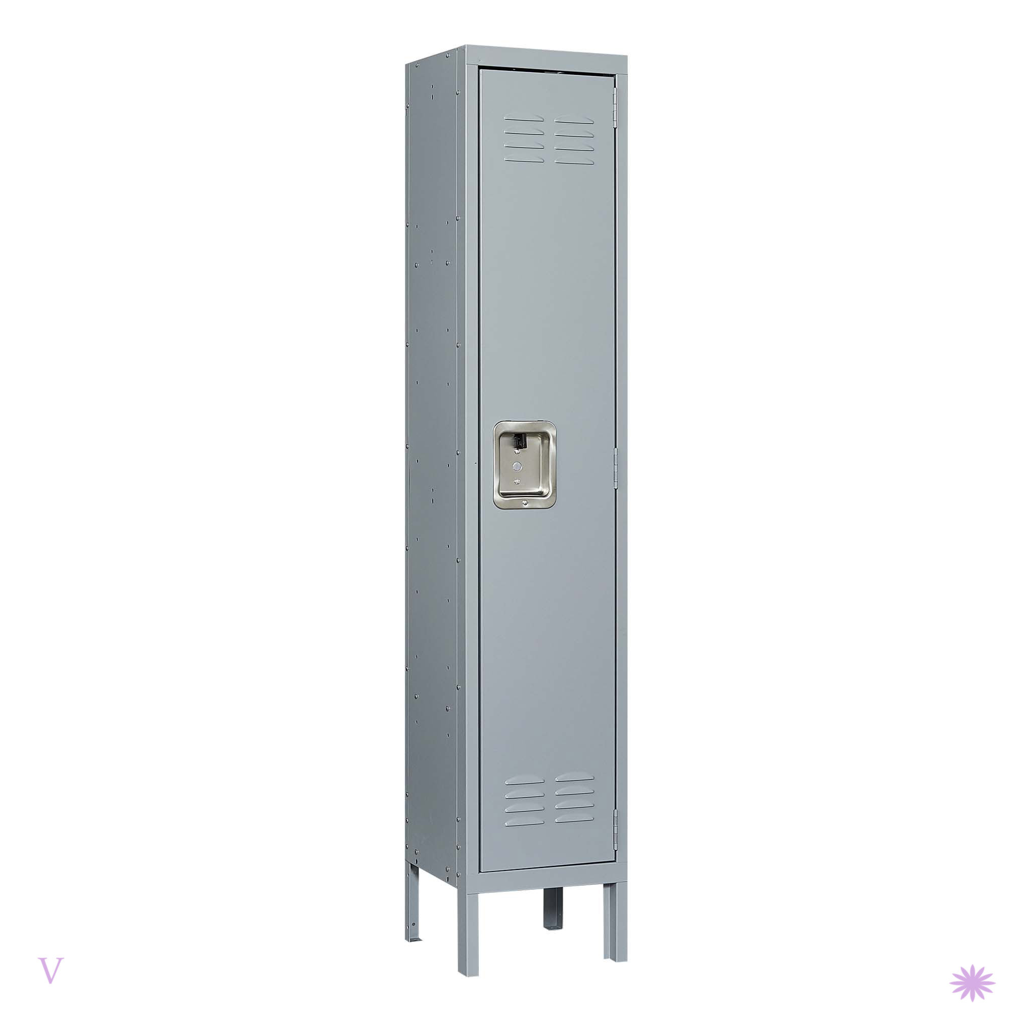 Rebrilliant 1 Door Metal Lockers With Lock,Storage Locker Cabinet For ...