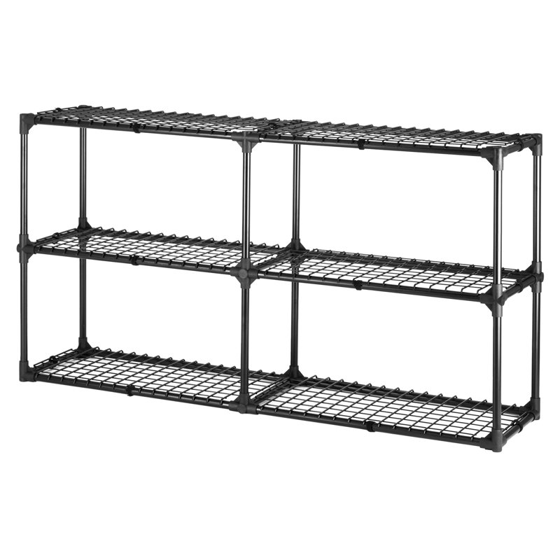 Rebrilliant 3-SHELF WIRE RACK WITH COVER(2PACK) | Wayfair