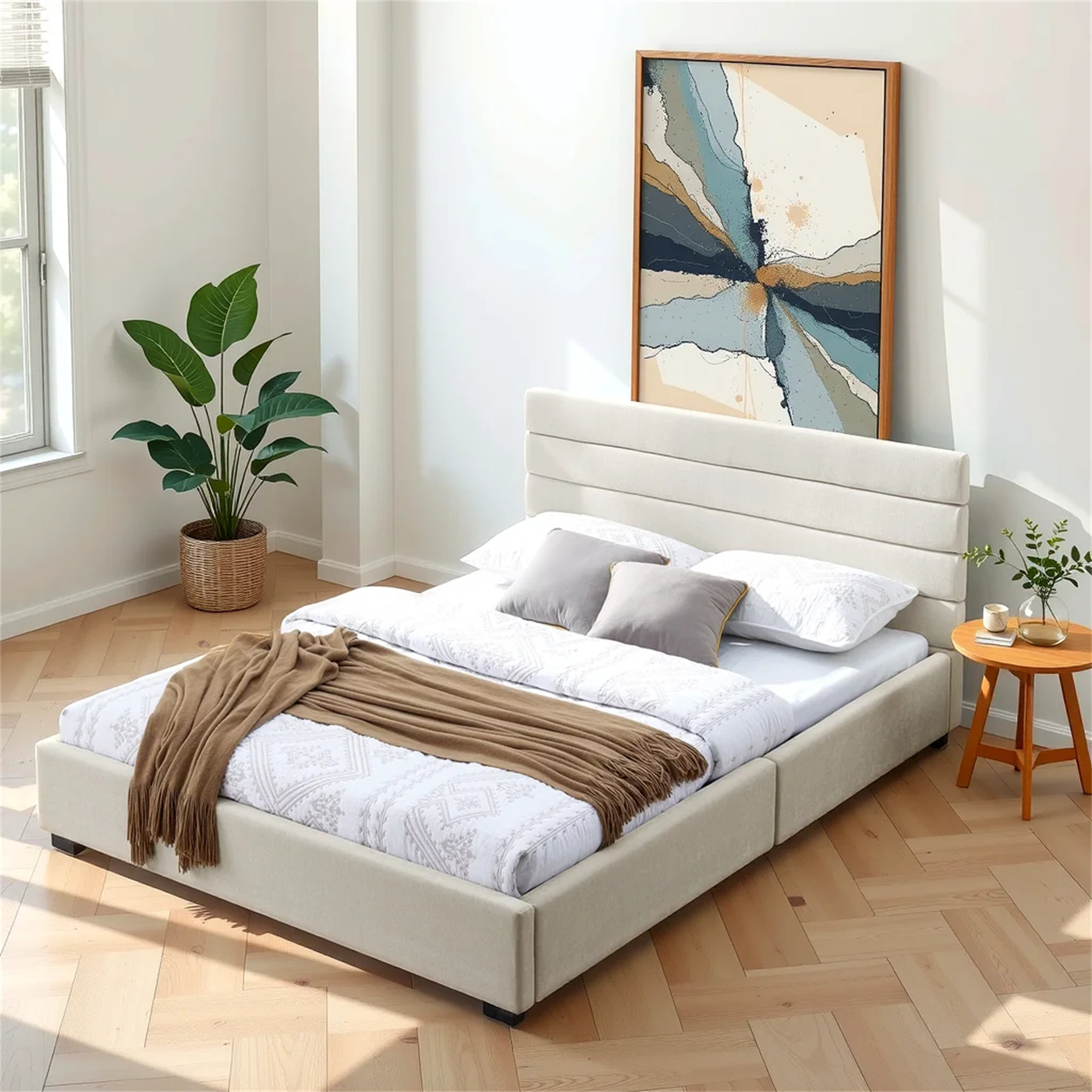 Latitude Run® Queen Size Cushioned Bed | Wayfair