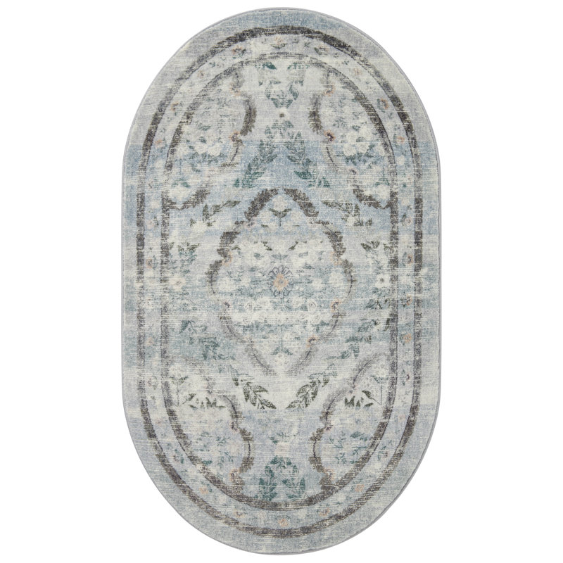 Rifle Paper Co. x Loloi Courtyard Blue Area Rug feat. CloudPile ...