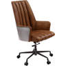 Benzara Furniture Salvol Ergonomic Leather Office Chair With 360 ...