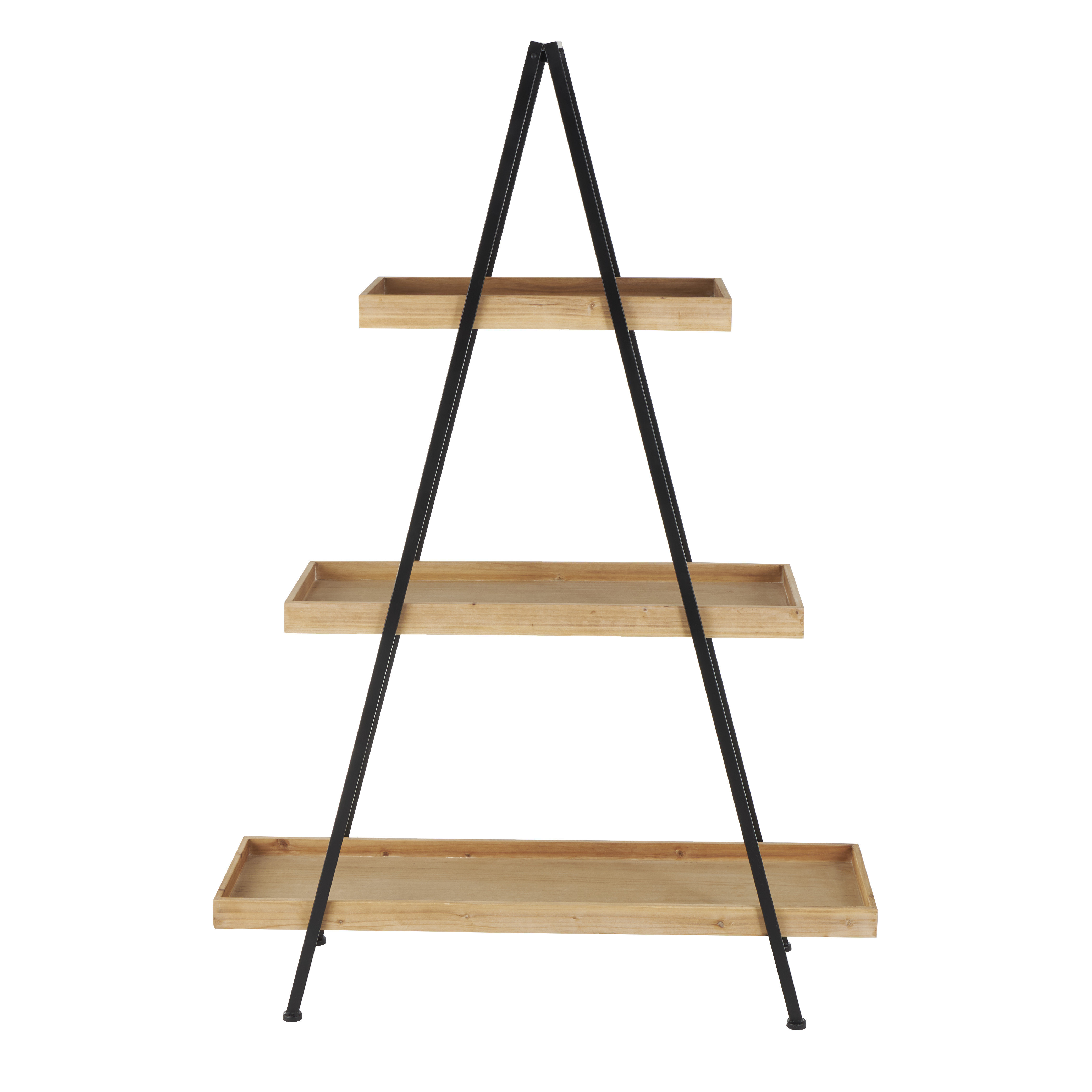17 Stories Yvenson Metal 3 Shelf Storage Black Shelving Unit with Black ...