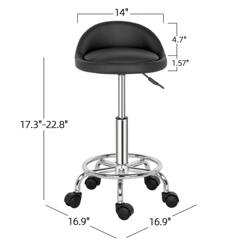 Wrought Studio Clairann Height Adjustable Lab Stool | Wayfair