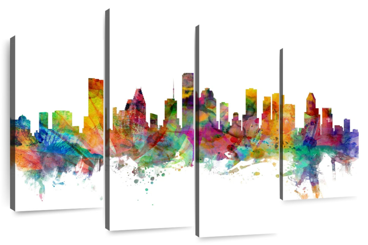 Elephant Stock Houston Texas Skyline VI | Wayfair