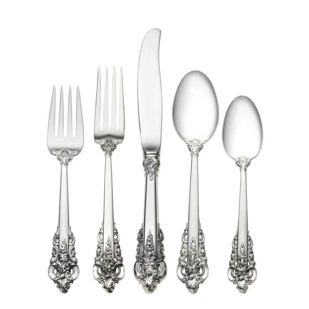 Wallace 5 Piece Sterling Silver Flatware Set, Service for 1 | Wayfair