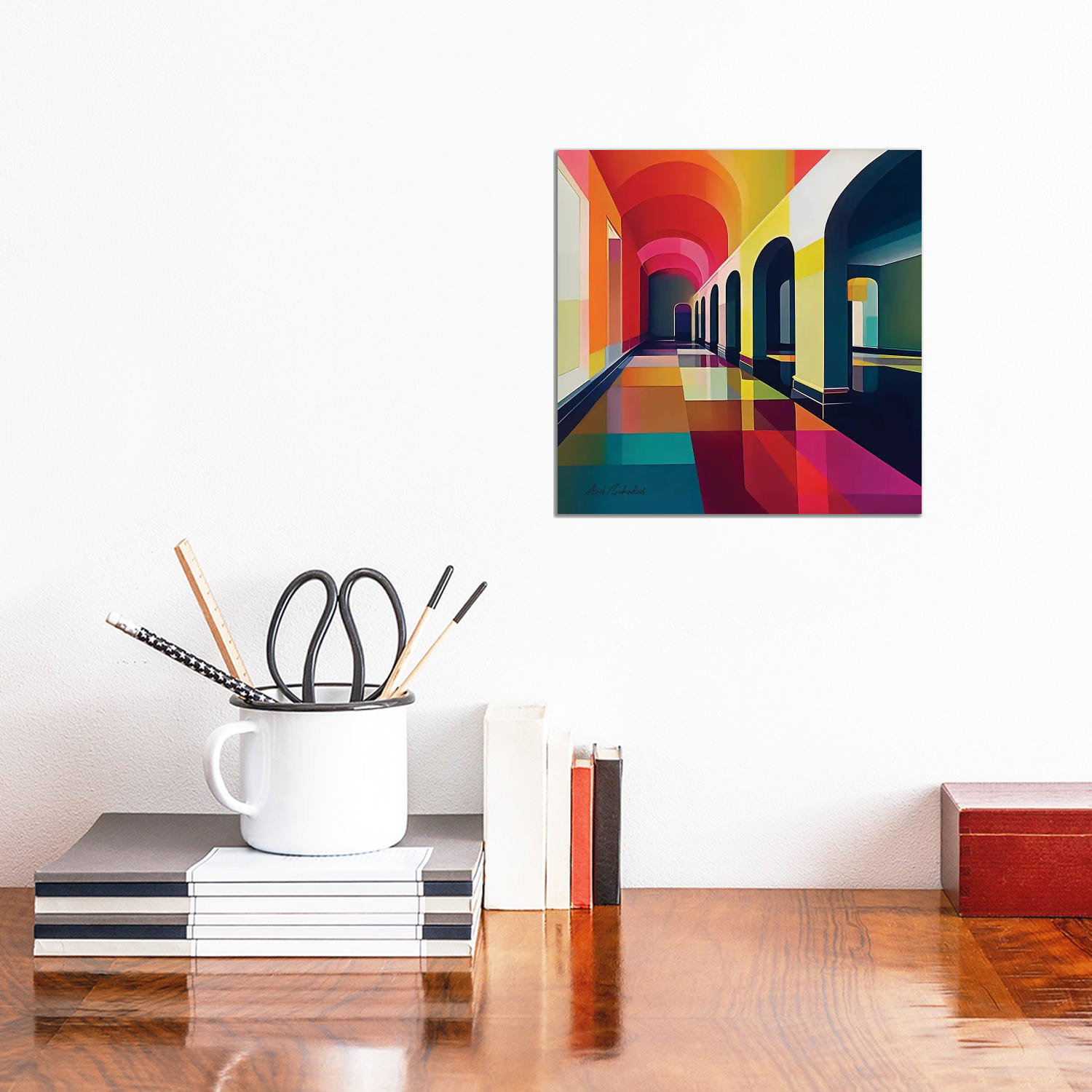 Red Barrel Studio® Chromatic Passage - Wall Art Print - Wrapped Canvas ...