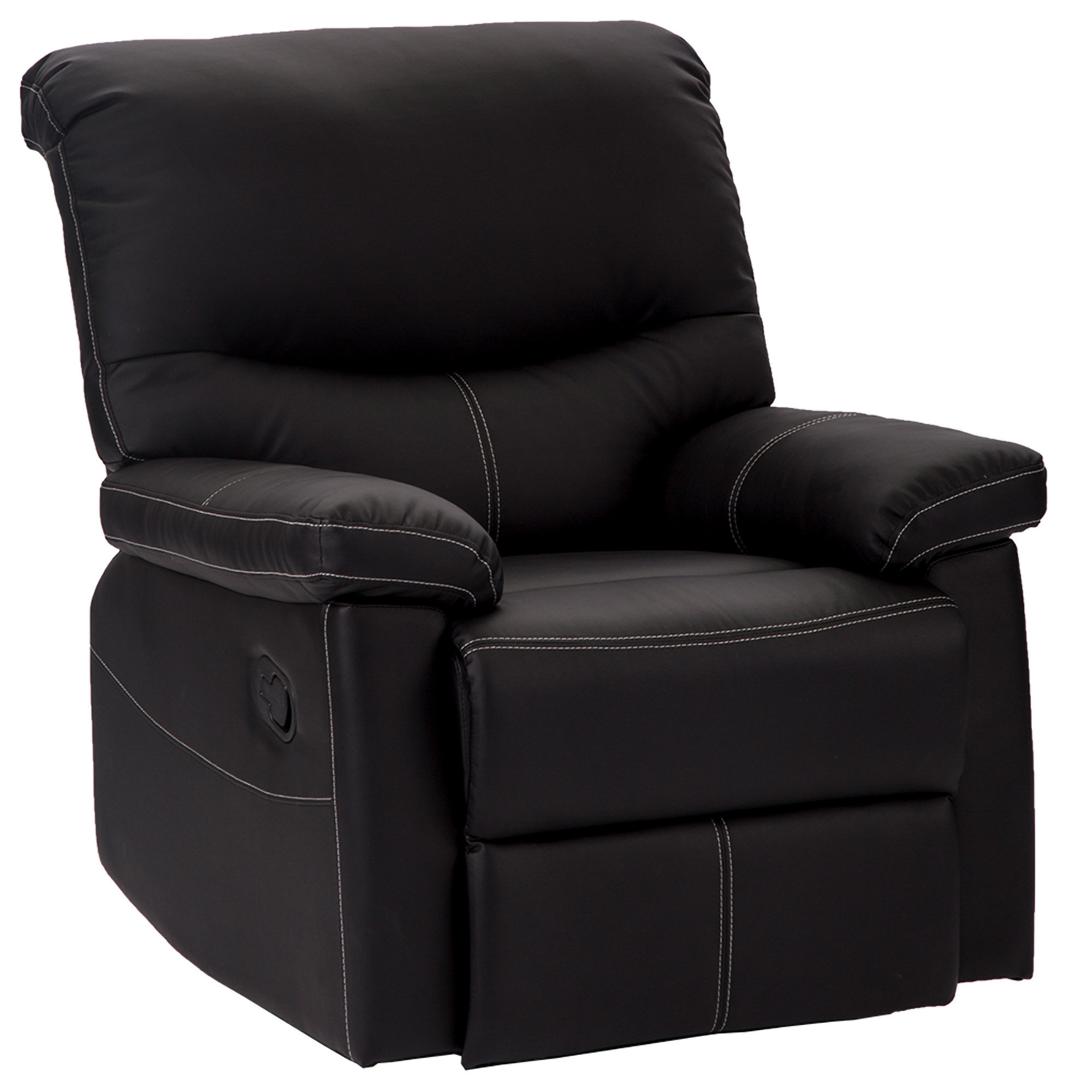 Latitude Run® 33" Wide Faux Leather Power Standard Recliner | Wayfair