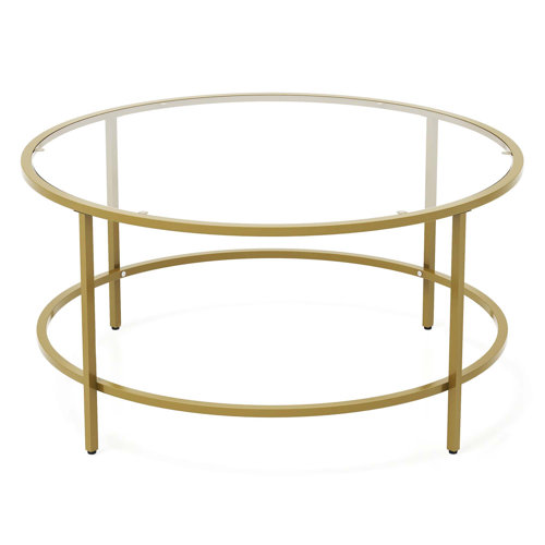 Glass Round Coffee Tables You'll Love | Wayfair
