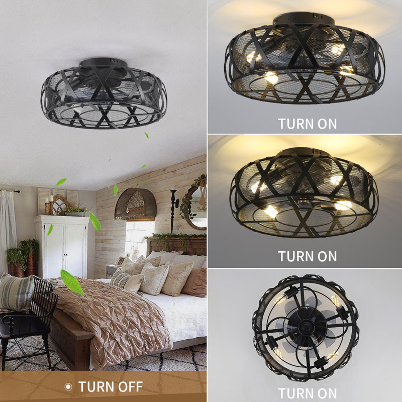 Williston Forge Karnisha 19.6'' Ceiling Fan with Light Kit & Reviews ...