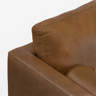 Simpli Home Morrison Sofa and Ottoman Set in Genuine Leather | Wayfair