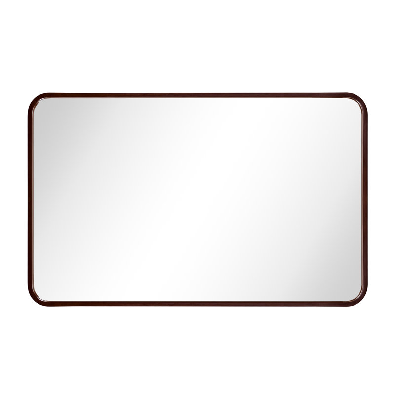 Latitude Run® Itzary Solid Wood Framed Rectangle Wall Mirror | Wayfair
