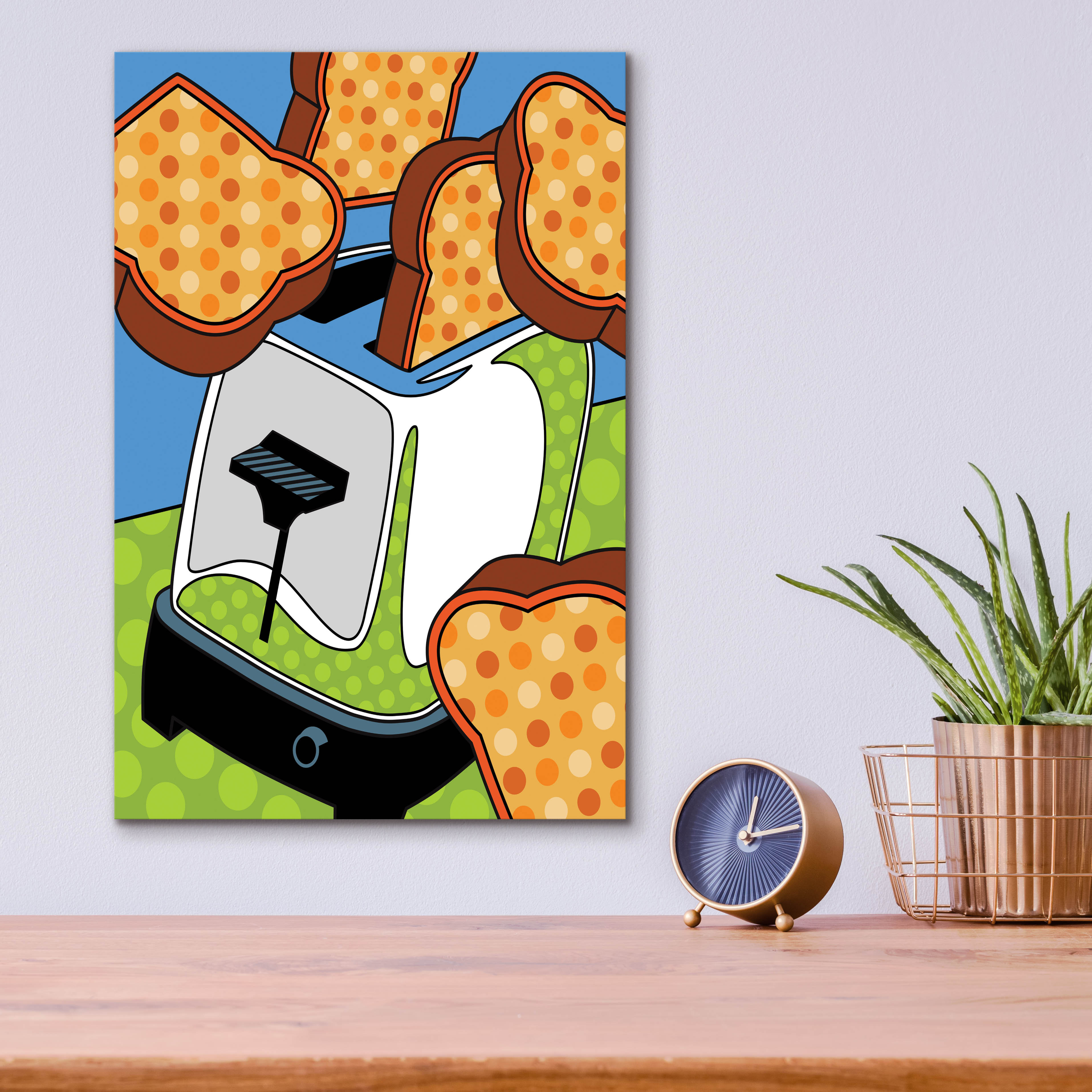 Winston Porter 'Flying Toast' by Ron Magnes, Acrylic Glass Wall Art ...