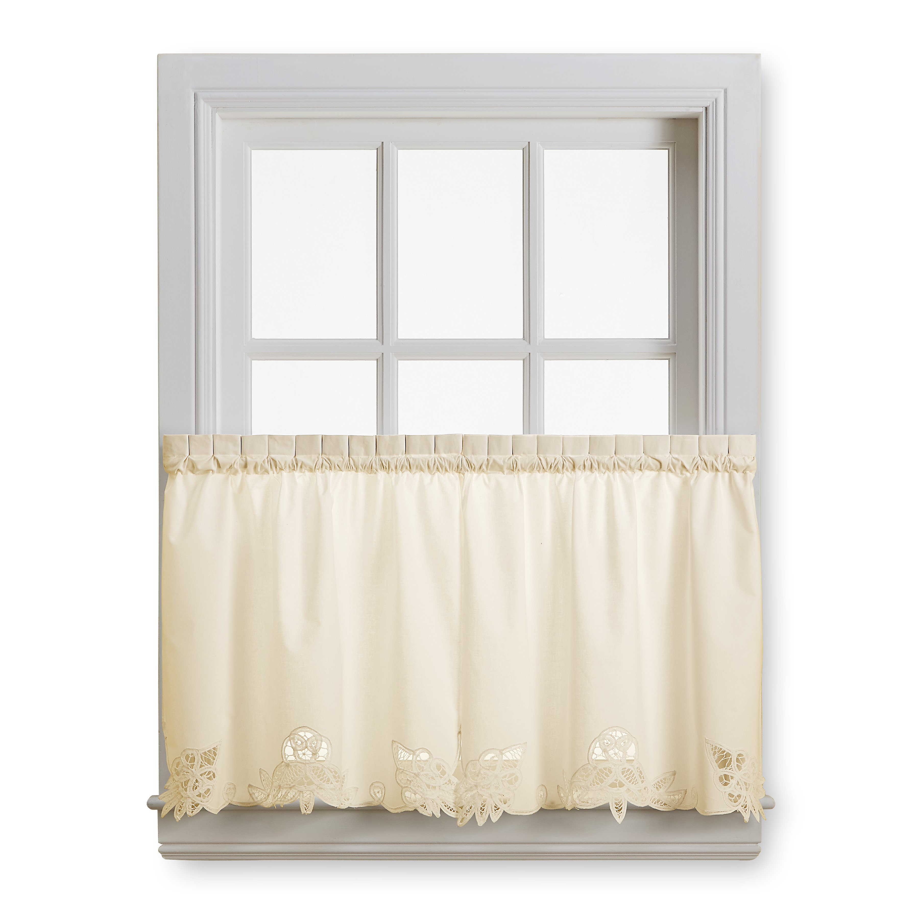 Red Barrel Studio® Colleena Battenburg 24" Tier Ecru | Wayfair