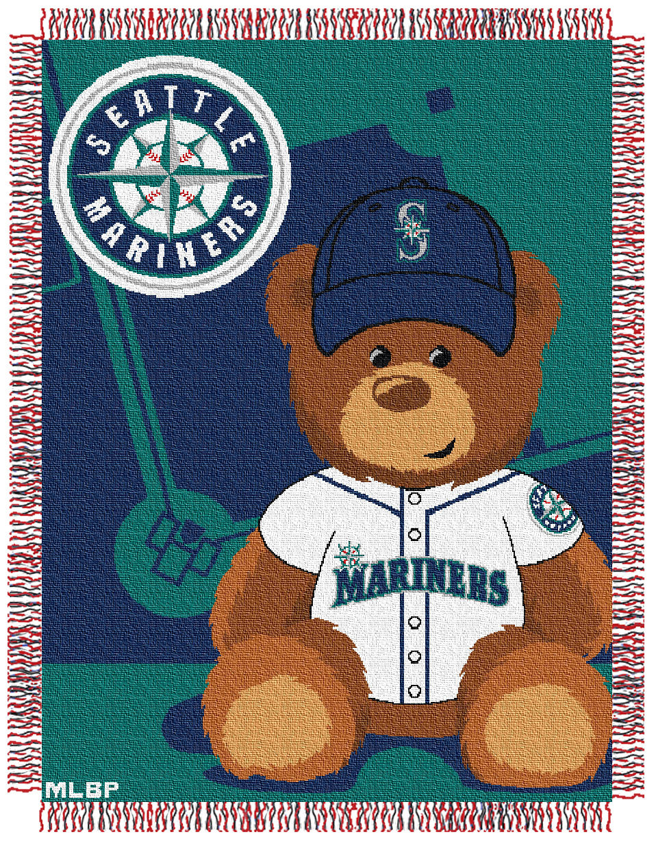 Northwest MLB Seattle Mariners Field Bear Baby Throw Blanket, Baseball ...