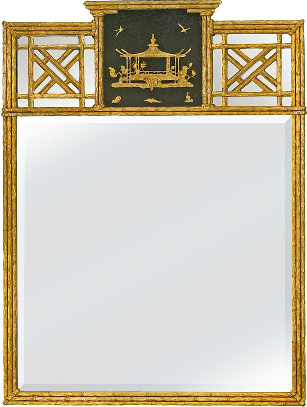 Friedman Brothers Shun Wo Dynasty Traditional Beveled Accent Mirror ...