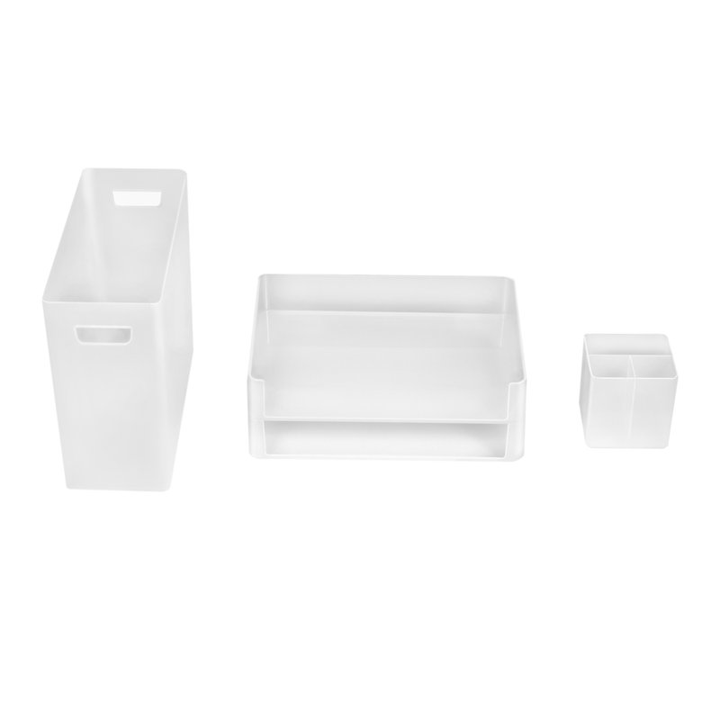 Sorbus 4-Piece Acrylic Office Desk Organizer Set | Wayfair