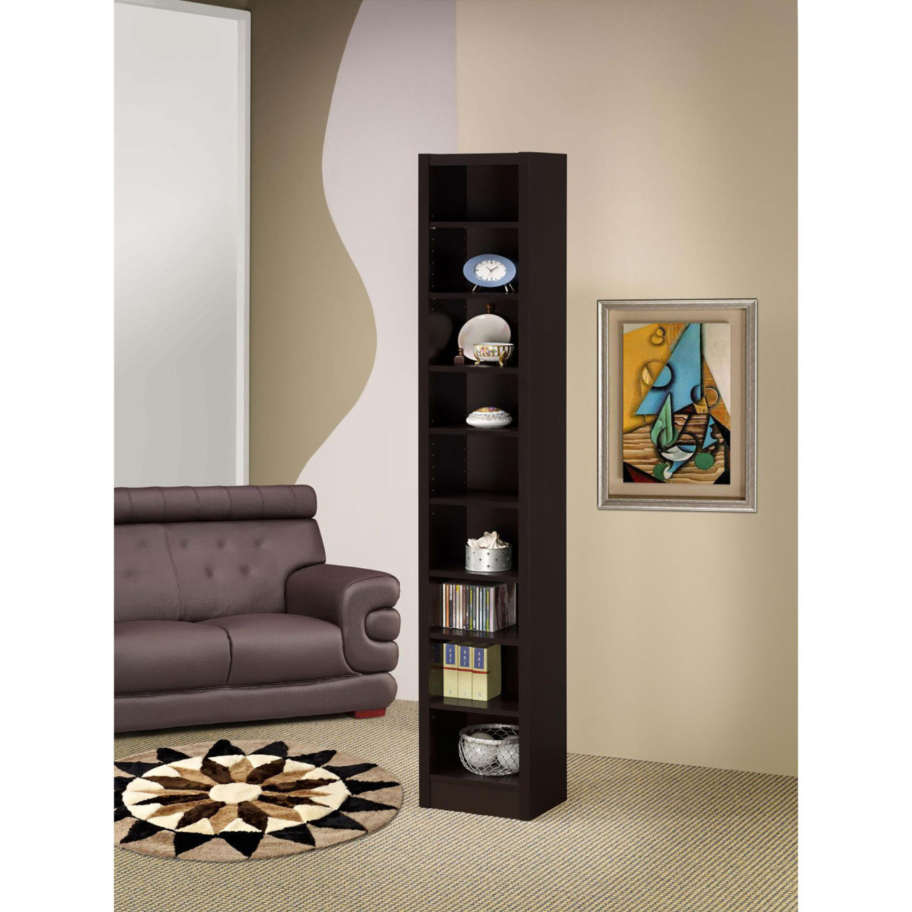 George Oliver Versatile Rectangular Bookcase For Stylish And Practical ...
