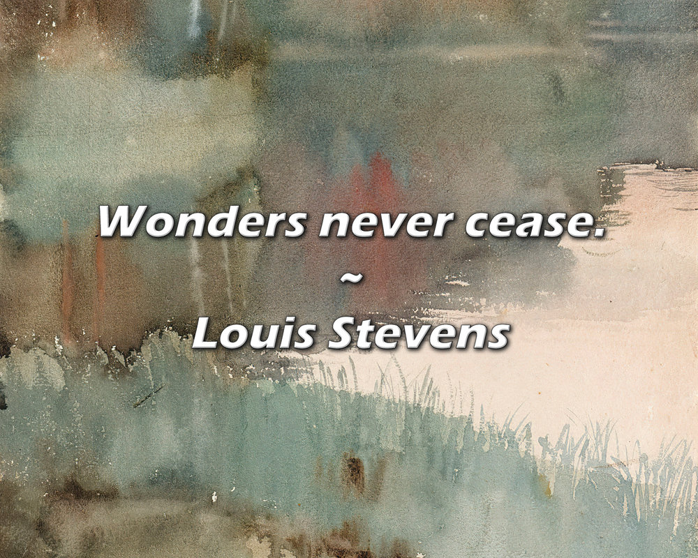 Trinx Louis Stevens Quote: Wonders never cease. | Wayfair
