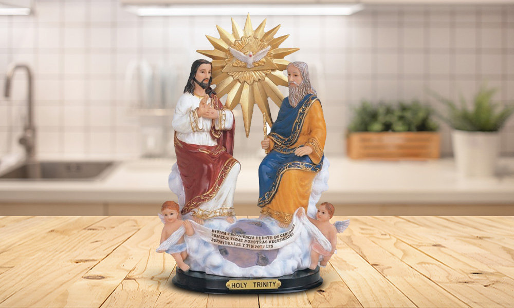 Red Barrel Studio 12"H Holy Trinity Father, Son, and Holy Spirit ...