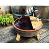 MGP Watertight Shallow Wine Barrel Planter 24"D X 9"H | Wayfair