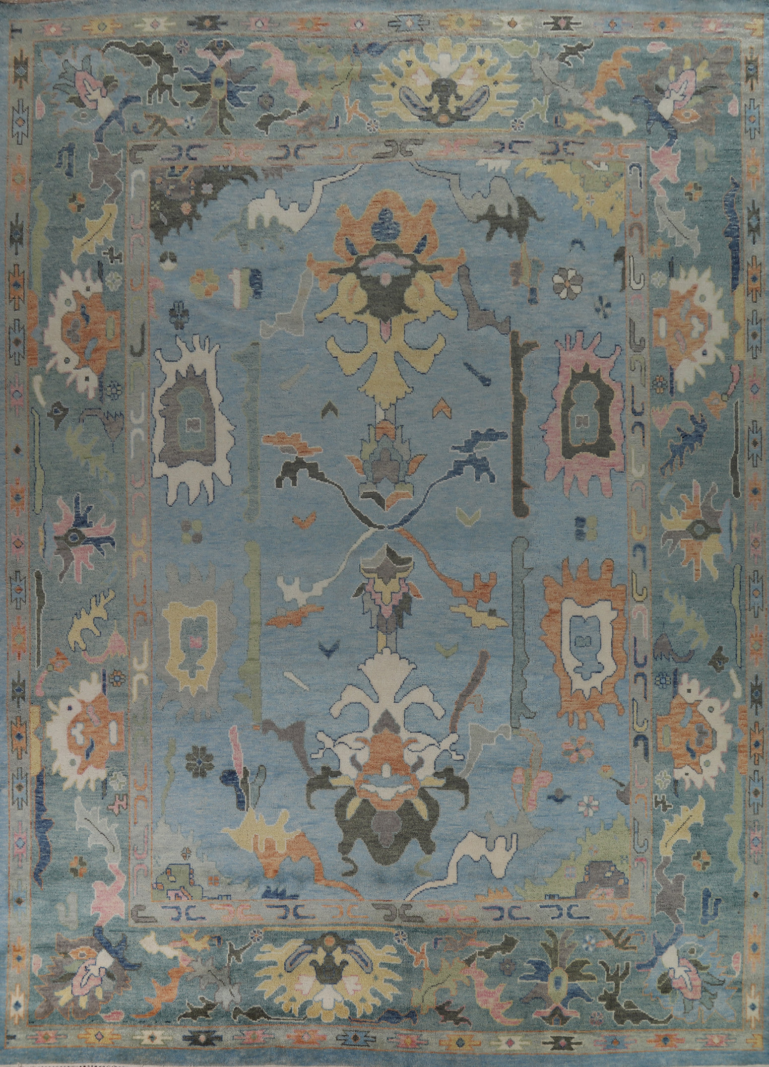 Rugsource Blue Handmade Oushak Indian Large Rug 12x15 | Wayfair