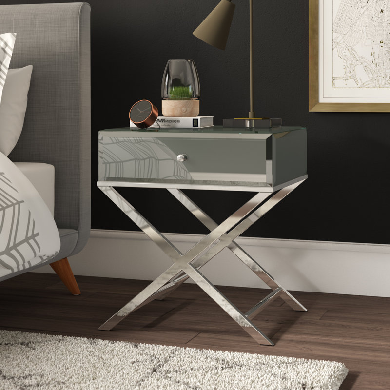 Willa Arlo™ Interiors Nyasha Cross Legs End Table & Reviews | Wayfair