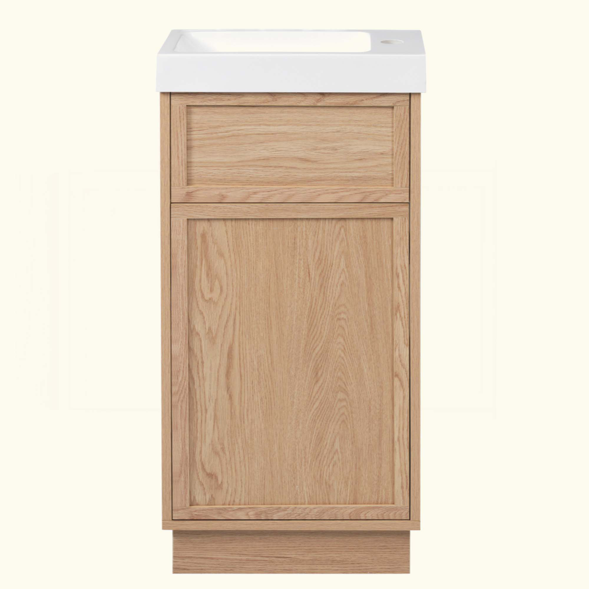 Ebern Designs Bathroom Vanity With Reversible Resin Sink, MDF Cabinet ...