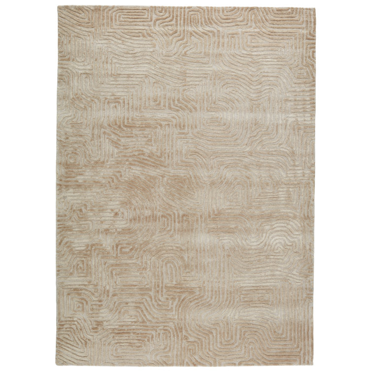 17 Stories Hand Tufted Abstract Rug | Wayfair