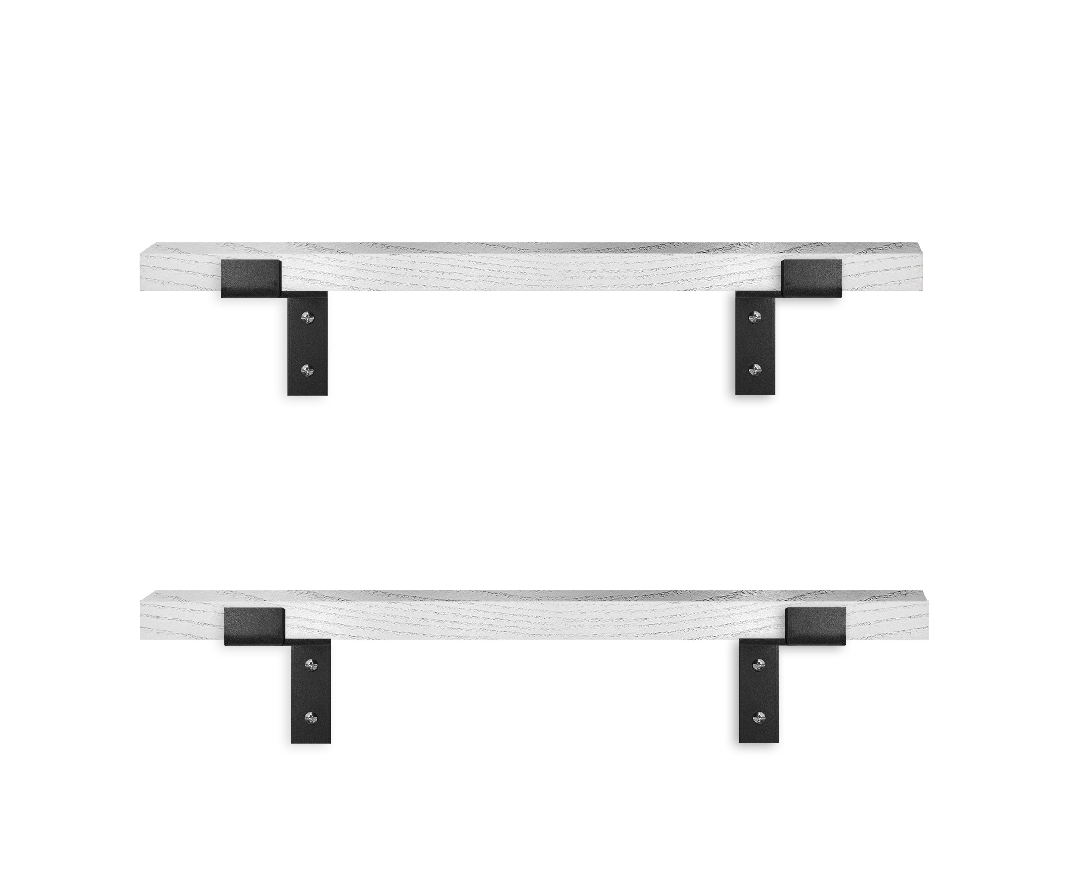 17 Stories Virdell Oak Solid Wood Bracket Shelf | Wayfair